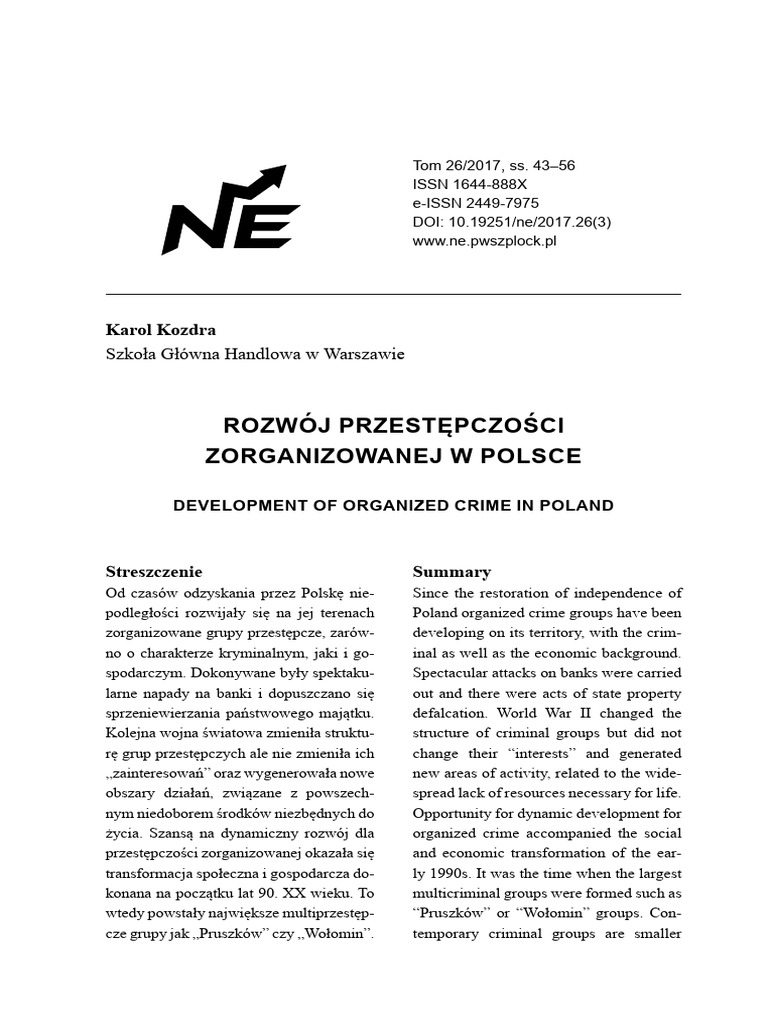 Rozwój Przest Pczo Ci | PDF