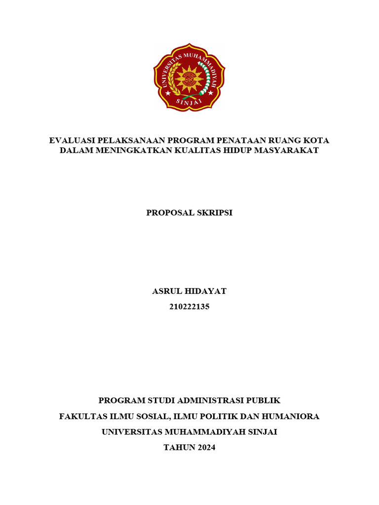 Proposal Penelitian Asrul Hidayat | PDF