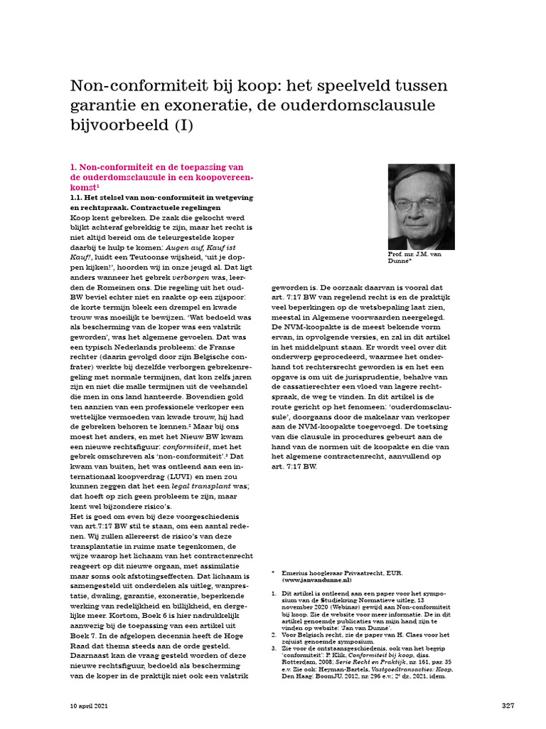 Non-Conformiteit Bij Koop | PDF