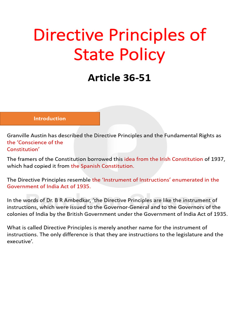 Directive Principles of State Policy 19115915 2023 11-28-10 59 | PDF ...