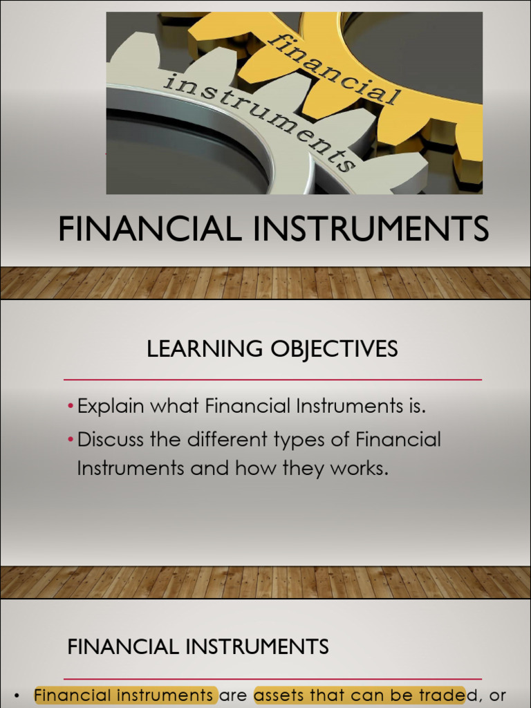 Final Period Topic#1-Financial Instruments (Part 1) | PDF | Bonds ...