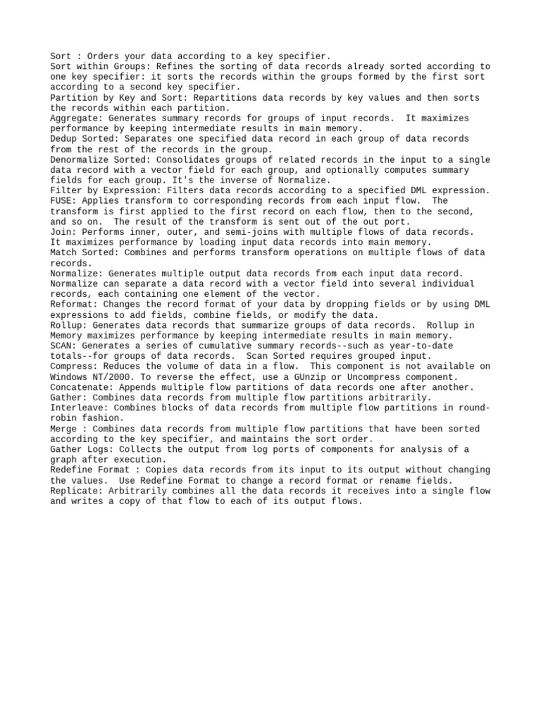 Components description | PDF | Algorithms | Computer Science