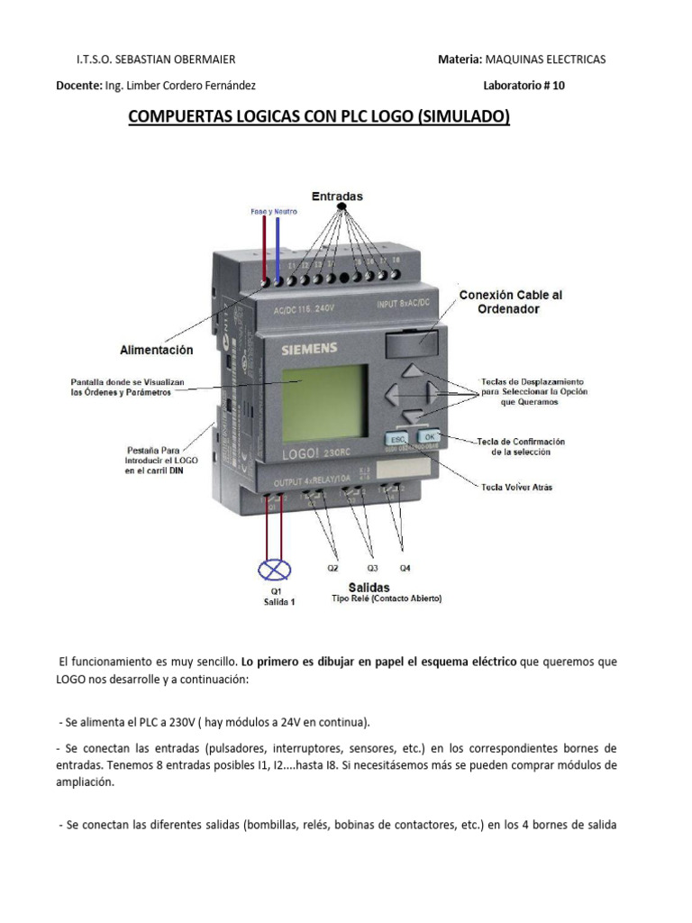 Lab 10 Funciones Basicas | PDF | Puerta lógica | Equipo eléctrico