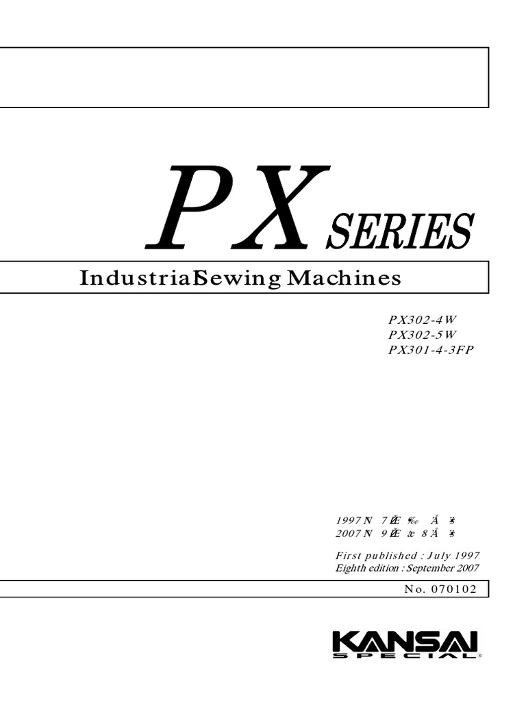 KANSAI SPECIAL PX-8th PART BOOK | PDF