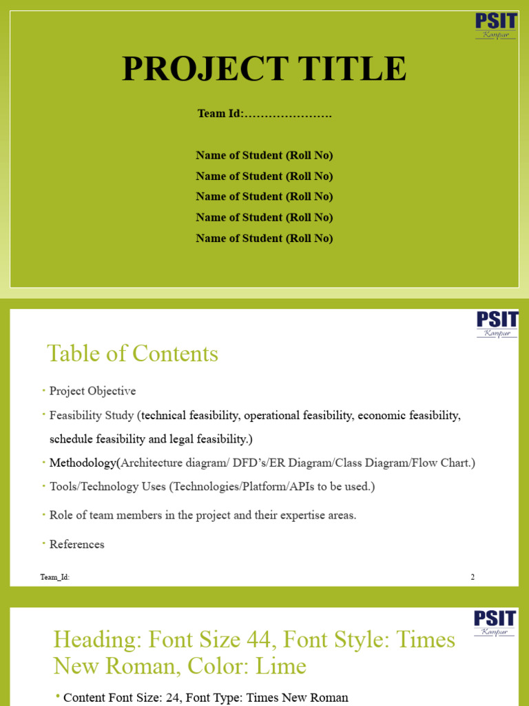 MIni Project PPT Formant Sample | PDF