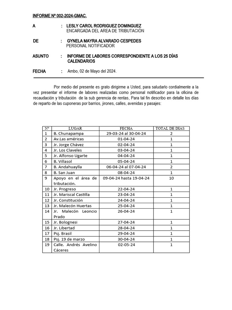 INFORME #002 - Gynela | PDF