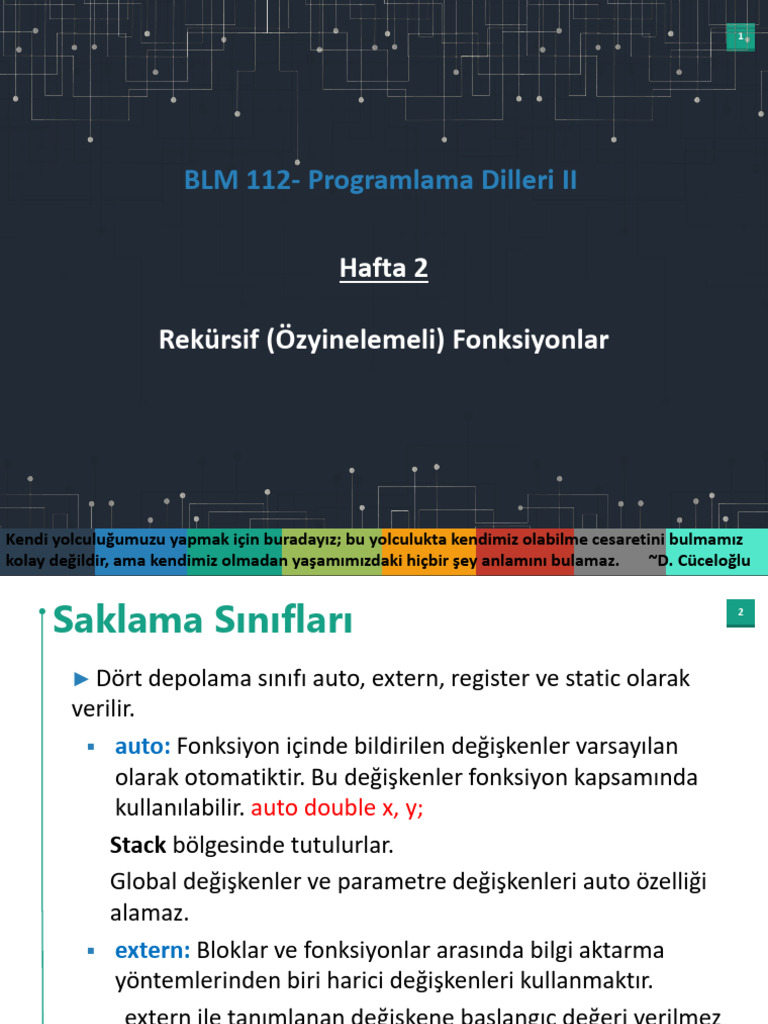 Hafta 2 | PDF