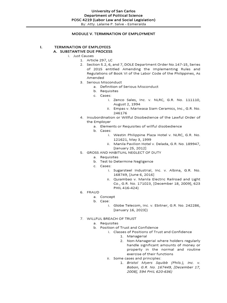 POSC 4219 Module V Outline | PDF | Private Law | Common Law