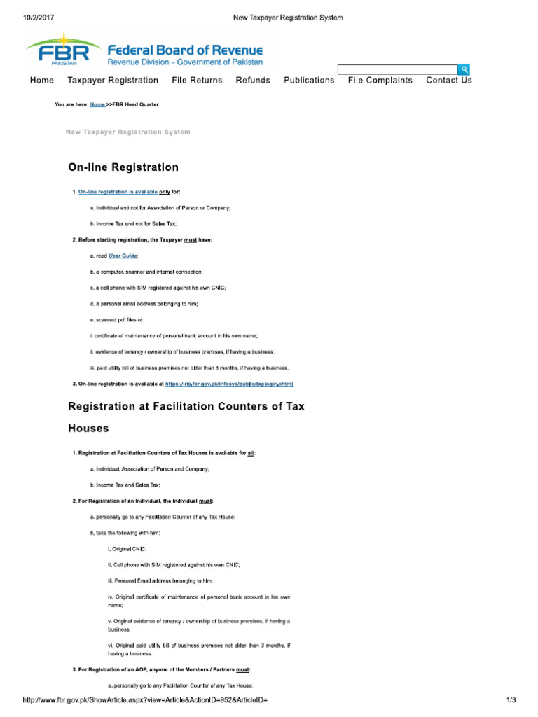 New registration | PDF