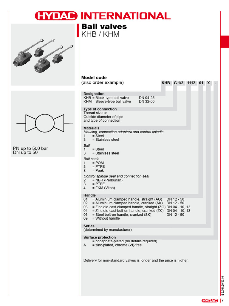 KHB KHM | PDF | Pipe (Fluid Conveyance) | Valve