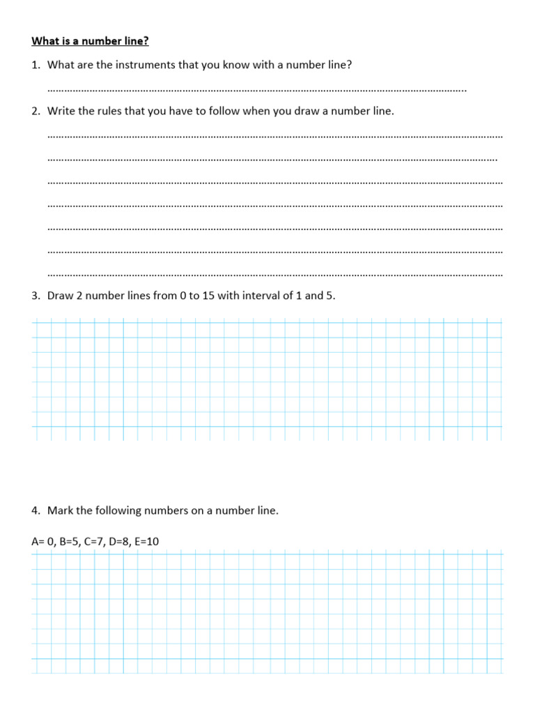 Number Line | PDF | Mathematics