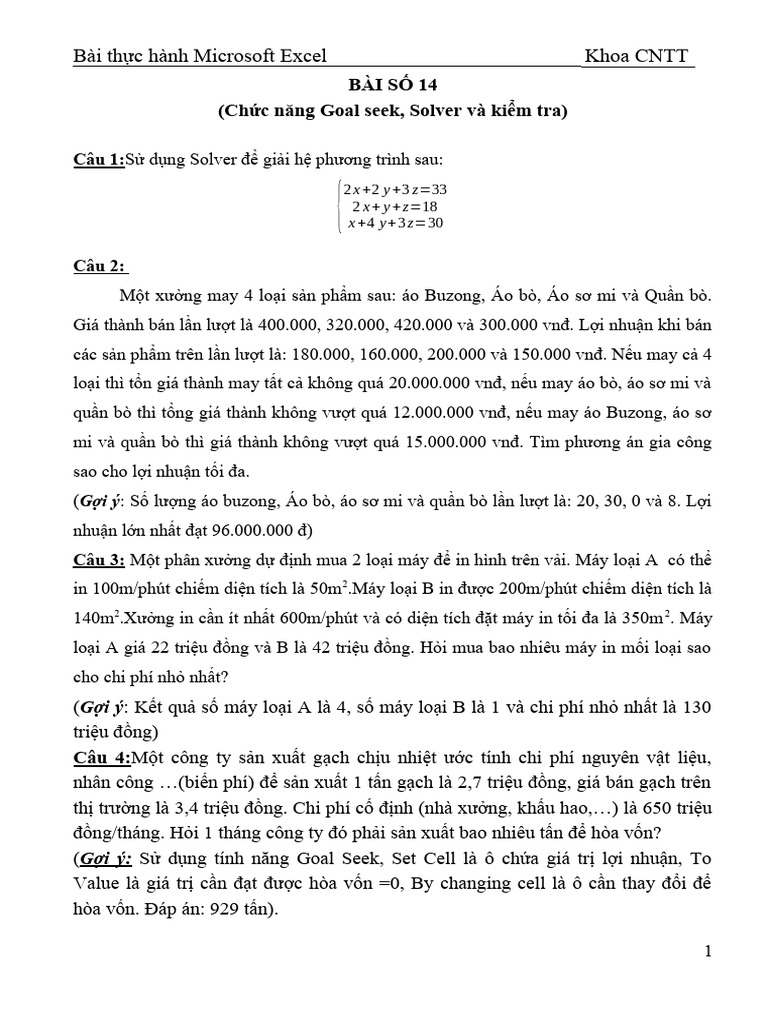 Baitap Buoi 14 | PDF