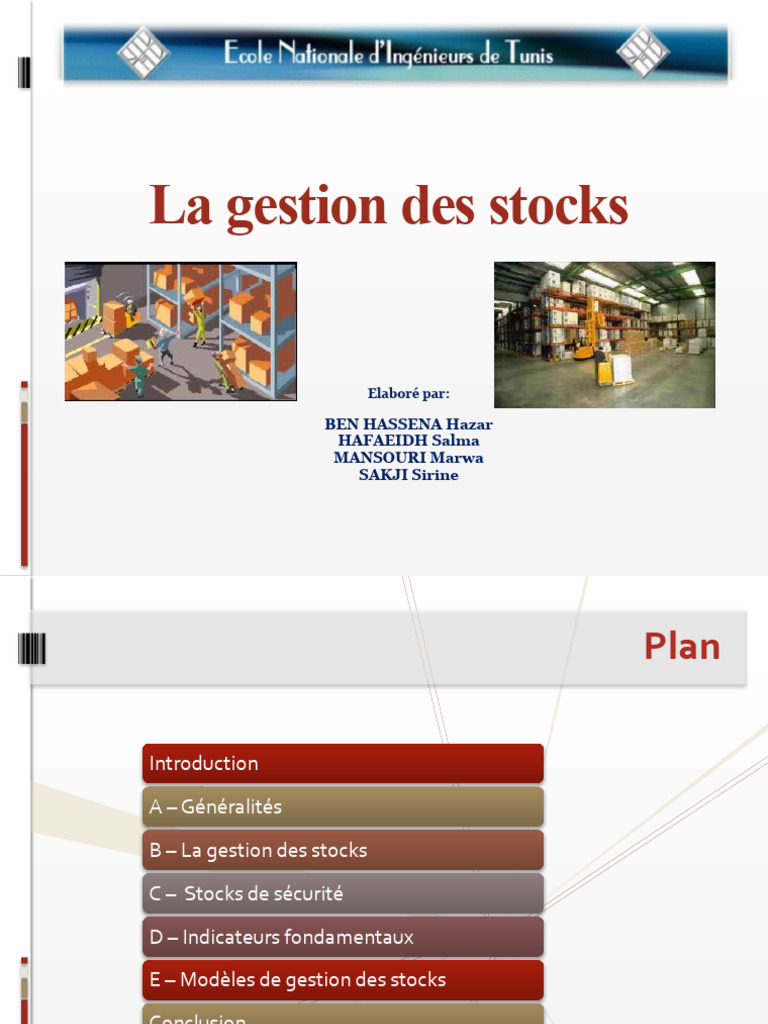 Gestion de Stocks | PDF | Inventaire | Écart type