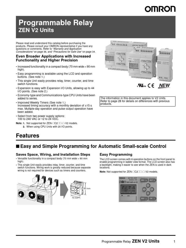 ZEN V2 Units | PDF | Power Supply | Input/Output