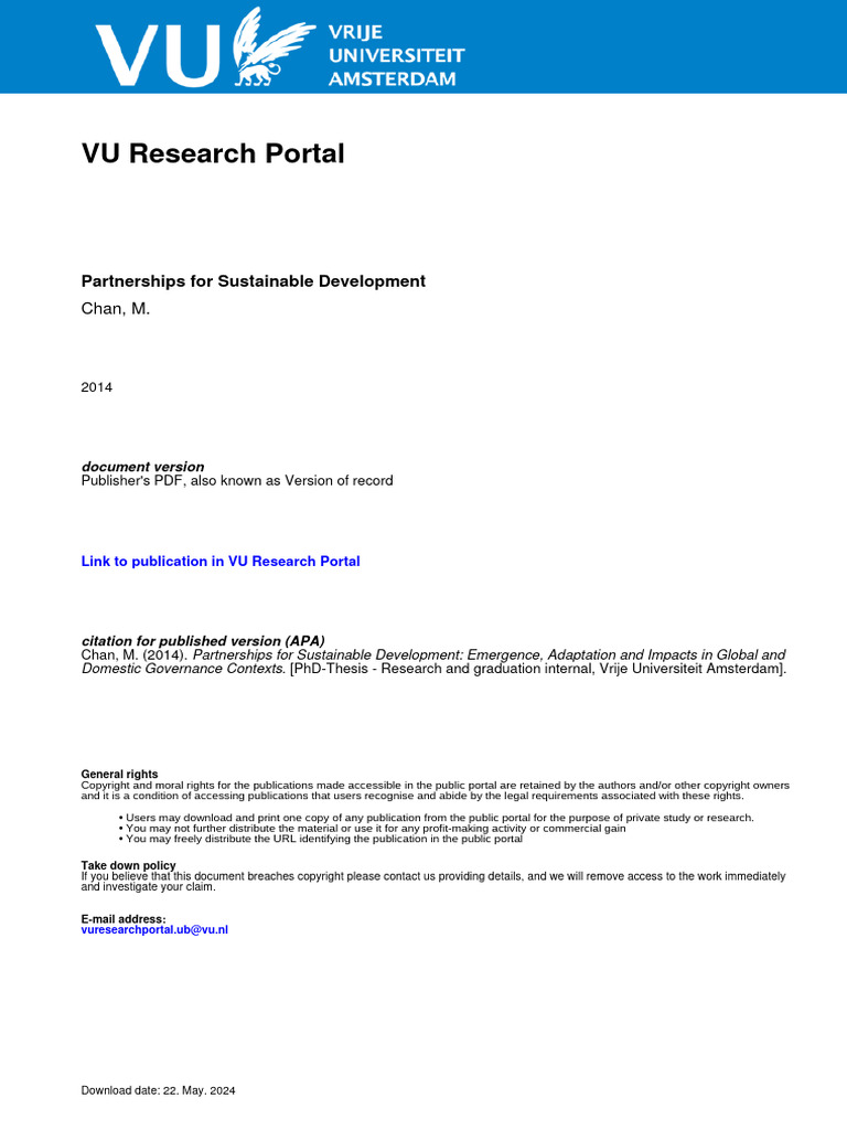 Complete Dissertation | PDF | Governance | Natural Environment