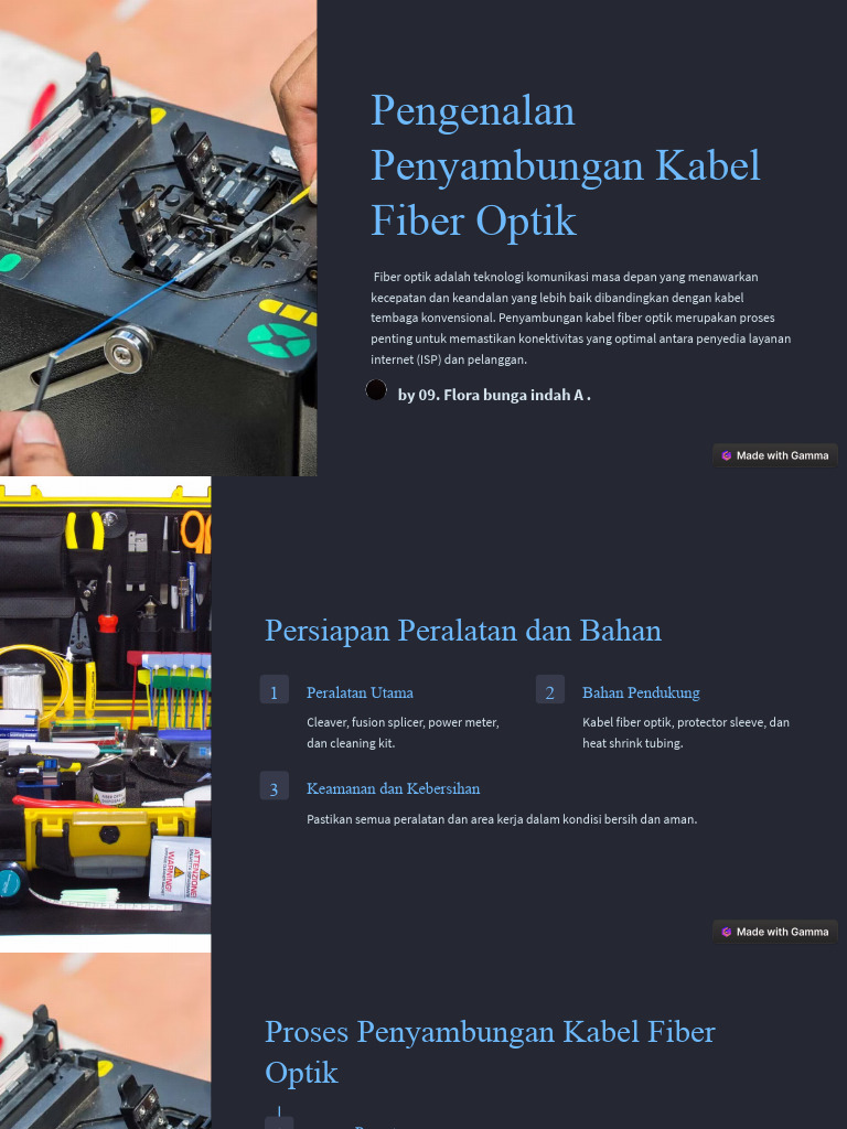 Pengenalan Penyambungan Kabel Fiber Optik | PDF