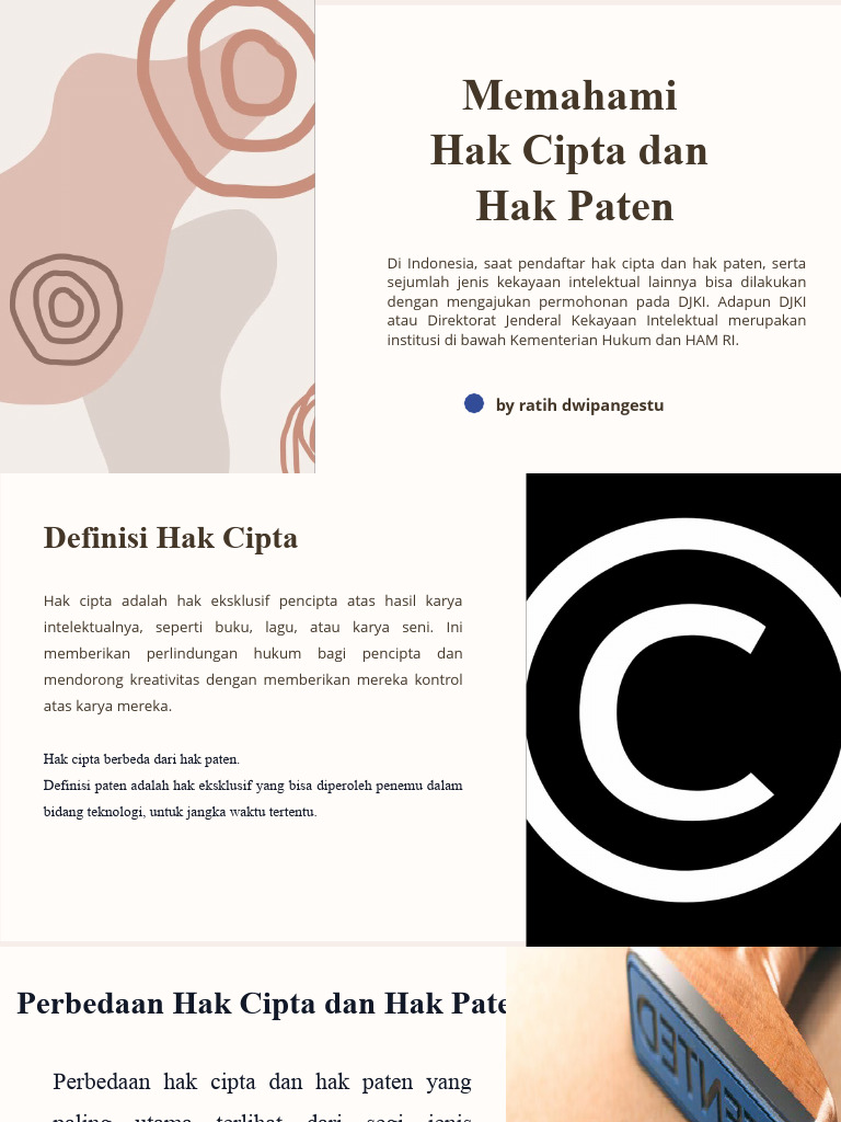 Memahami Hak Cipta Dan Hak Paten | PDF