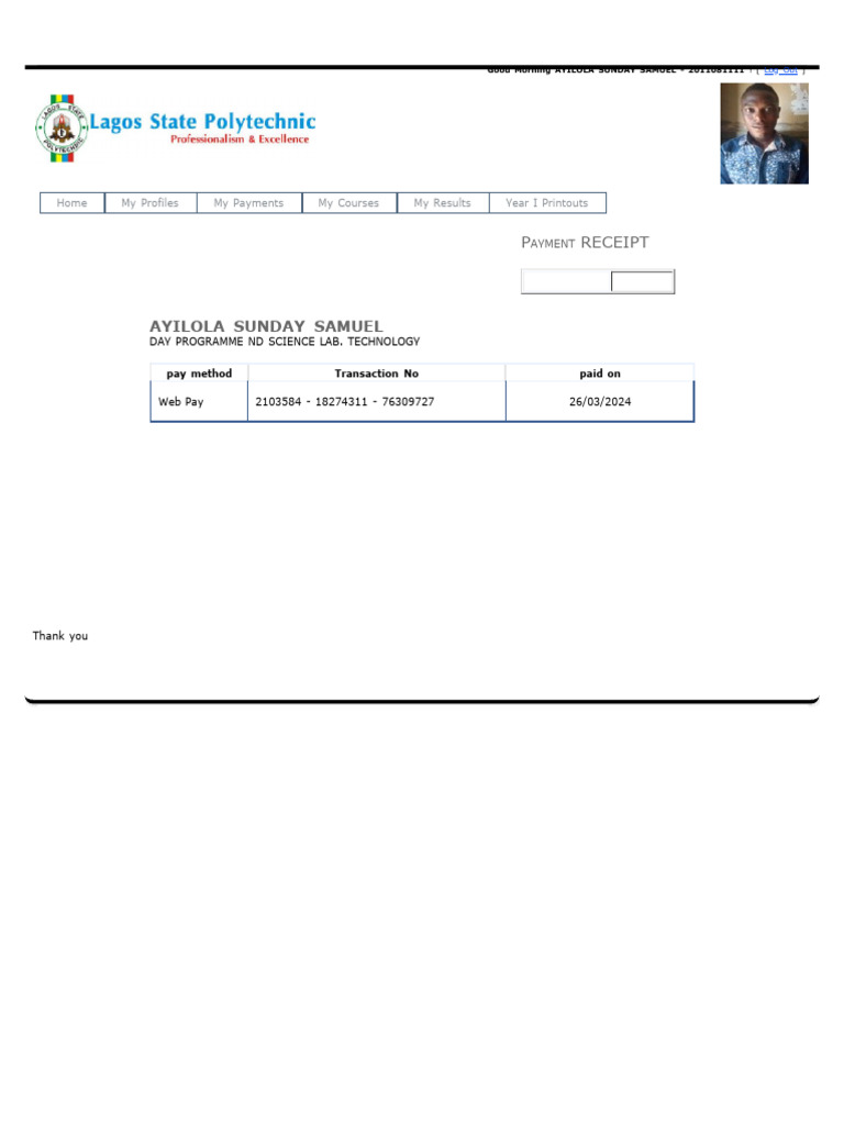 Lagos State Polytechnic 3 | PDF