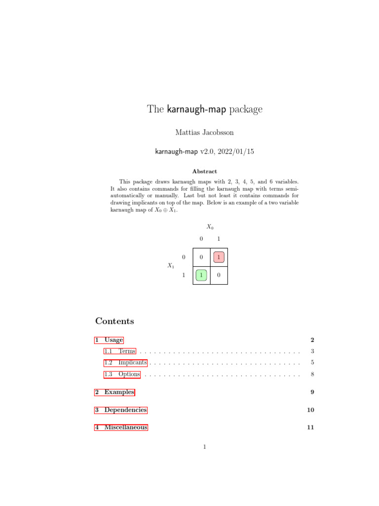 karnaugh-map | PDF | Boolean Algebra | Teaching Mathematics
