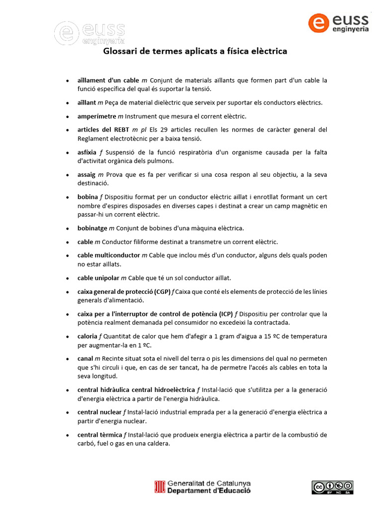 Glossari de Termes Fisel | PDF