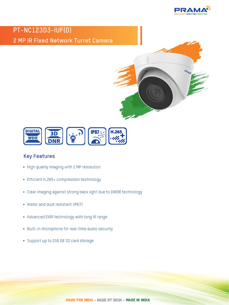 PT NC123D3 Iuf (D) | PDF | Field Of View | Camera
