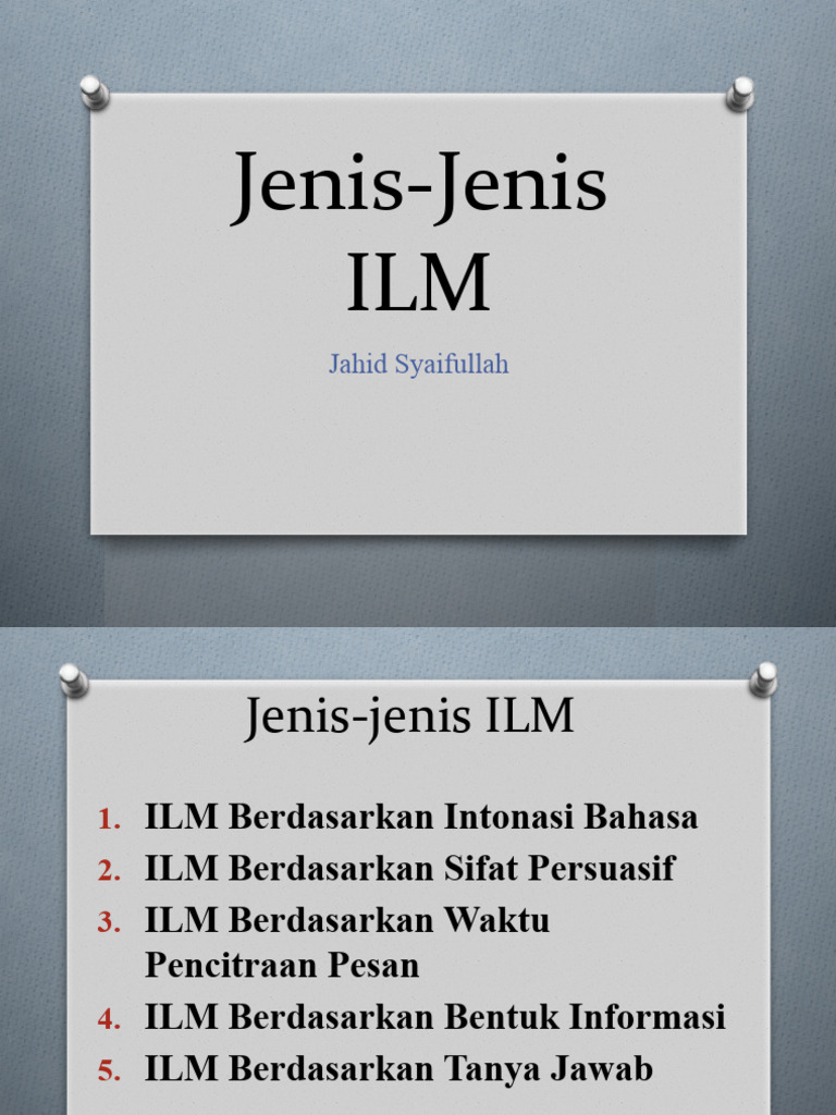 Jenis-Jenis ILM dalam Iklan | PDF