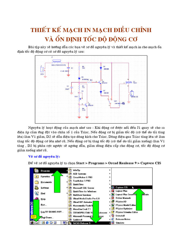 Cad-Cam - 07-BT-01 Mach Dieu Chinh Va On Dinh Toc Do Dong Co | PDF