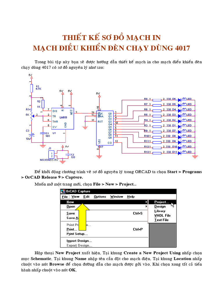 Cad-Cam - 07-Bt-04 Mach Dieu Khien Den Chay Dung 4017 | PDF