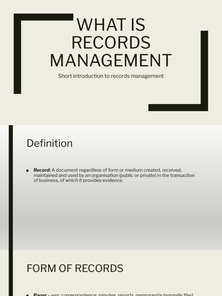 What Is RM | PDF | Records Management | Microform