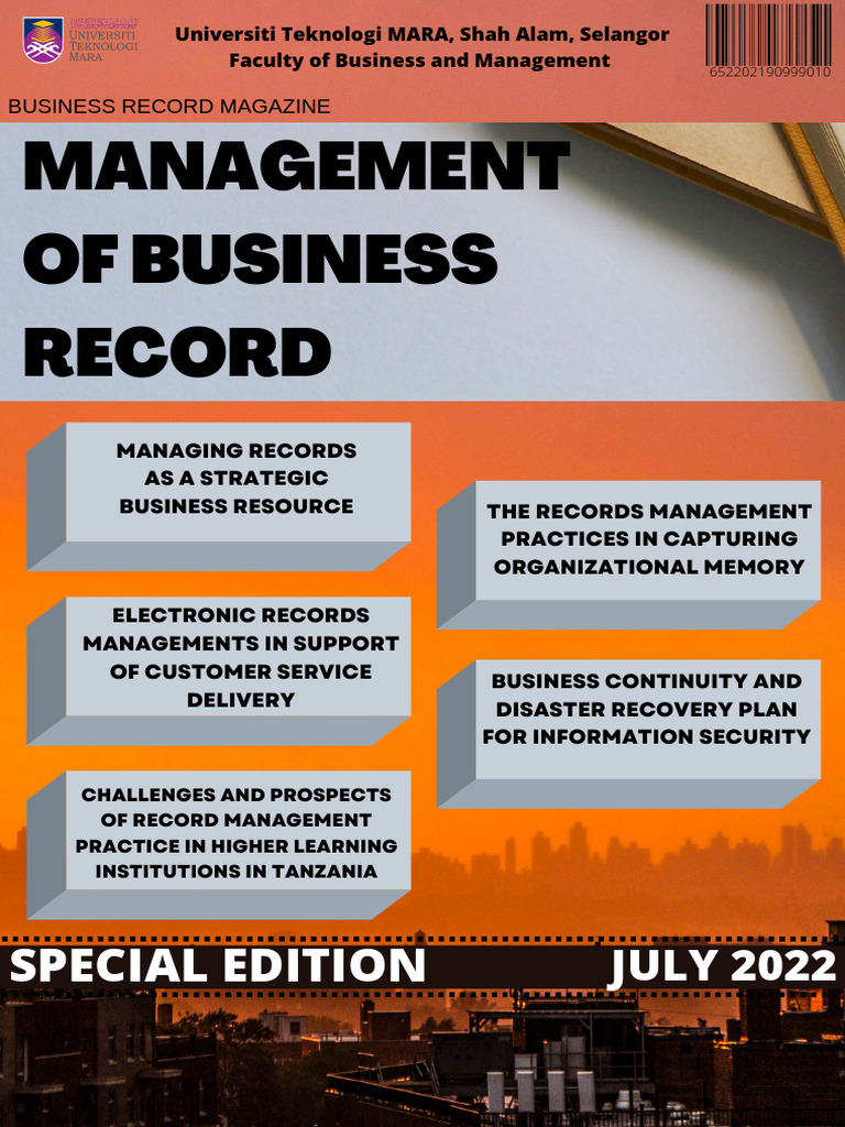 Imr652 Business Record Management E-megazine | Download Free PDF ...