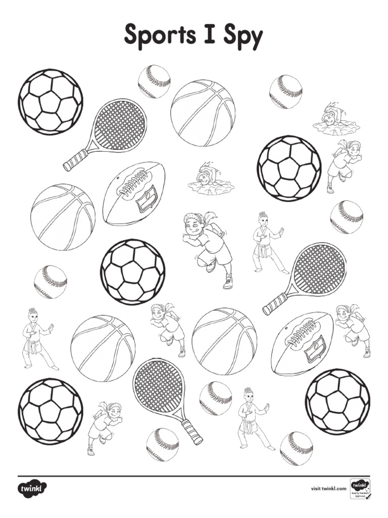 B&W Sports I Spy- Sports and numbers | PDF