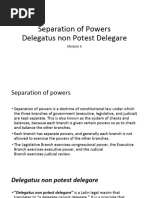 Doctrine of Delegatus Non Potest Delegare | PDF | Separation Of Powers ...