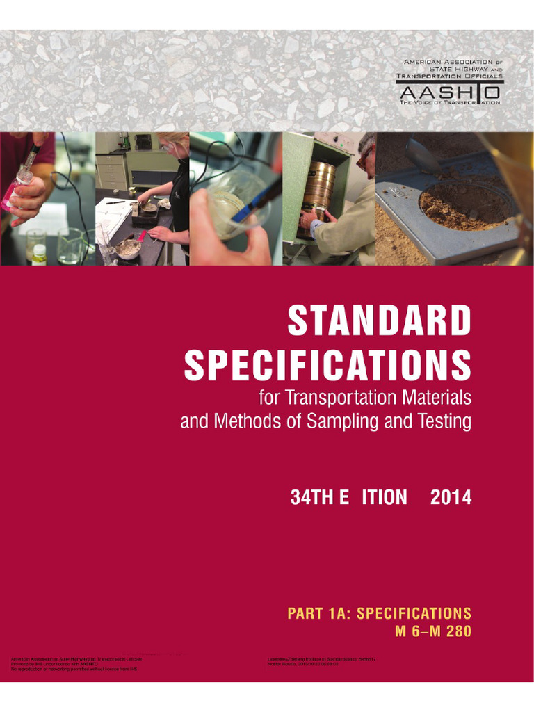 Standard Specifications For Transportation Materials and Methods of ...