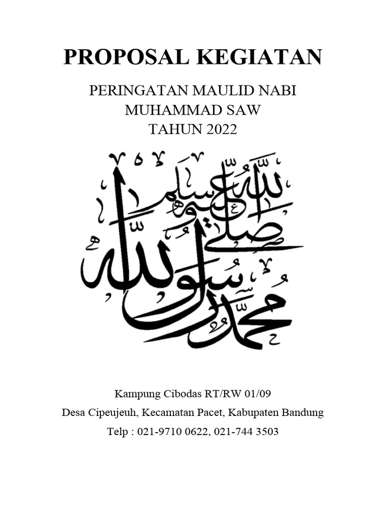 Proposal Maulid Nabi | PDF