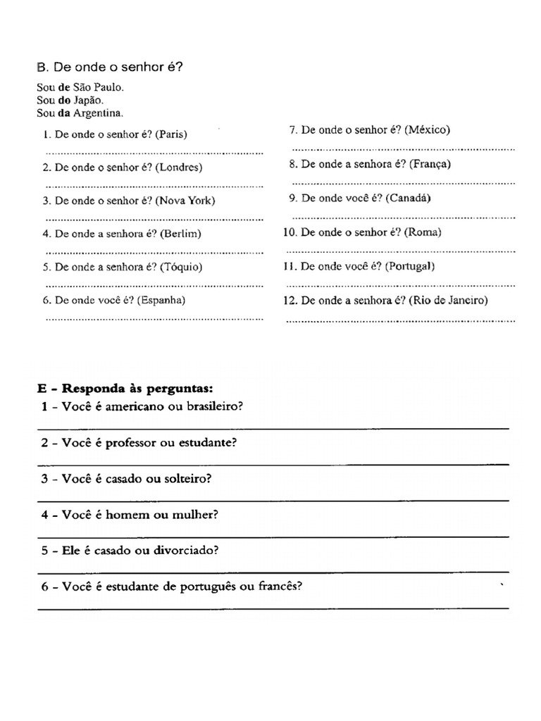 Português Exercícios - A1GD - Mercredi | PDF