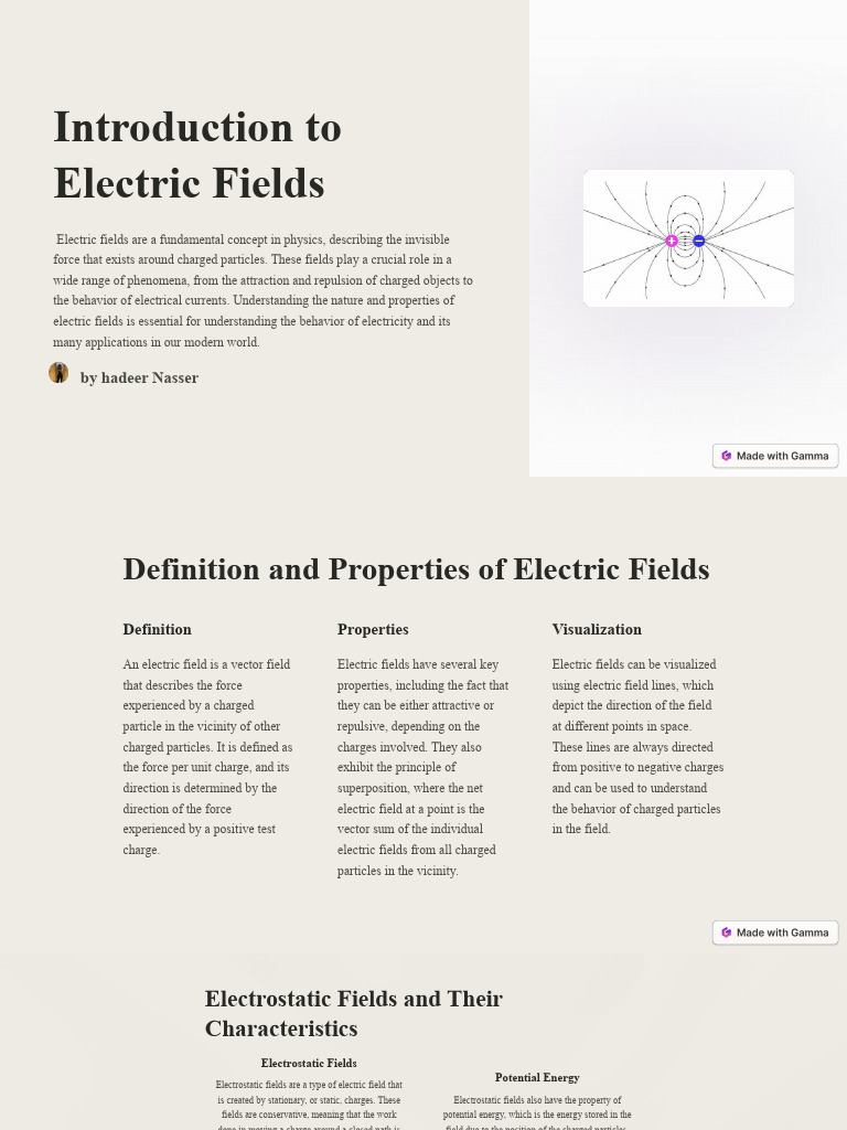 Introduction to Electric Fields | PDF | Electric Field | Electrostatics