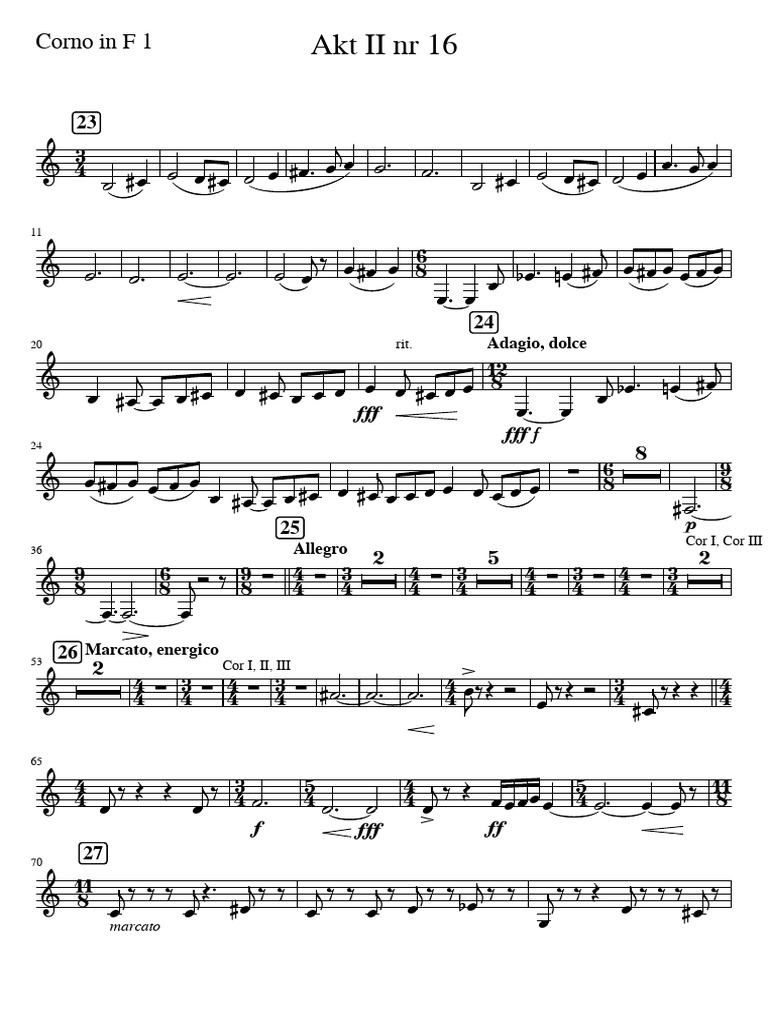 Akt II NR 16 - Cor IV-Corno in F 1 | PDF