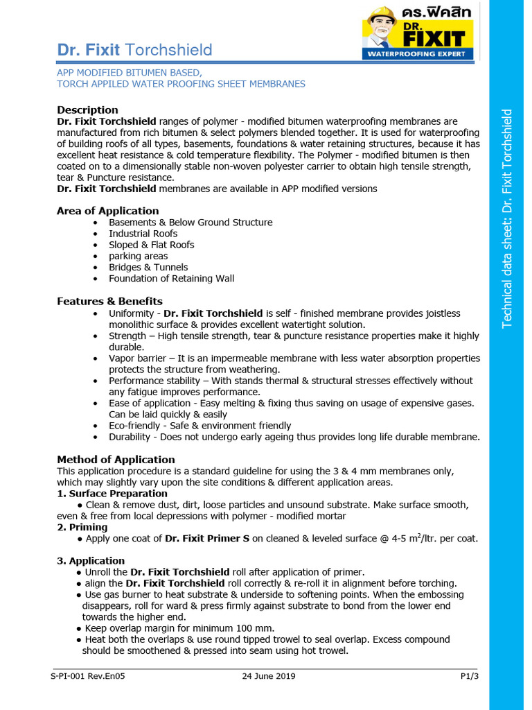 TDS-Roof Treatment | PDF | Materials | Physical Sciences