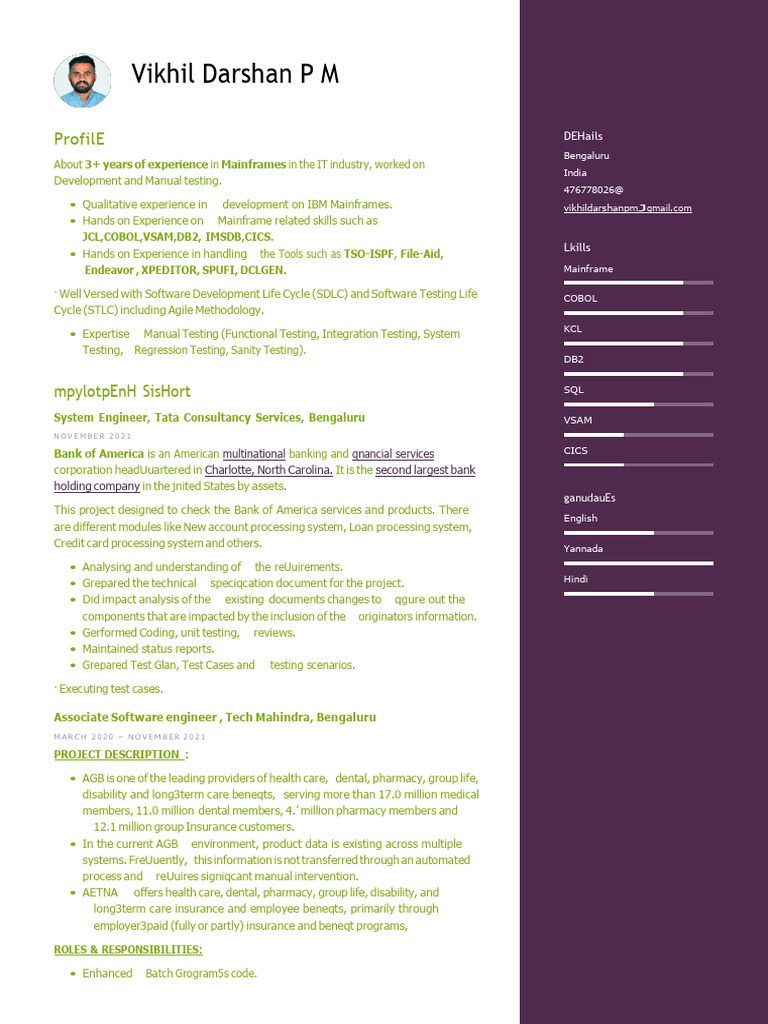 Vikhil Darshan P M | PDF | Information Technology Management | Computing