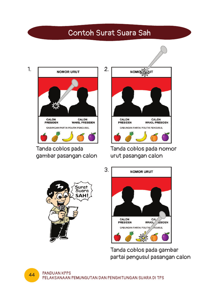 Contoh Surat Suara Sah Dan Tidak Sah | PDF