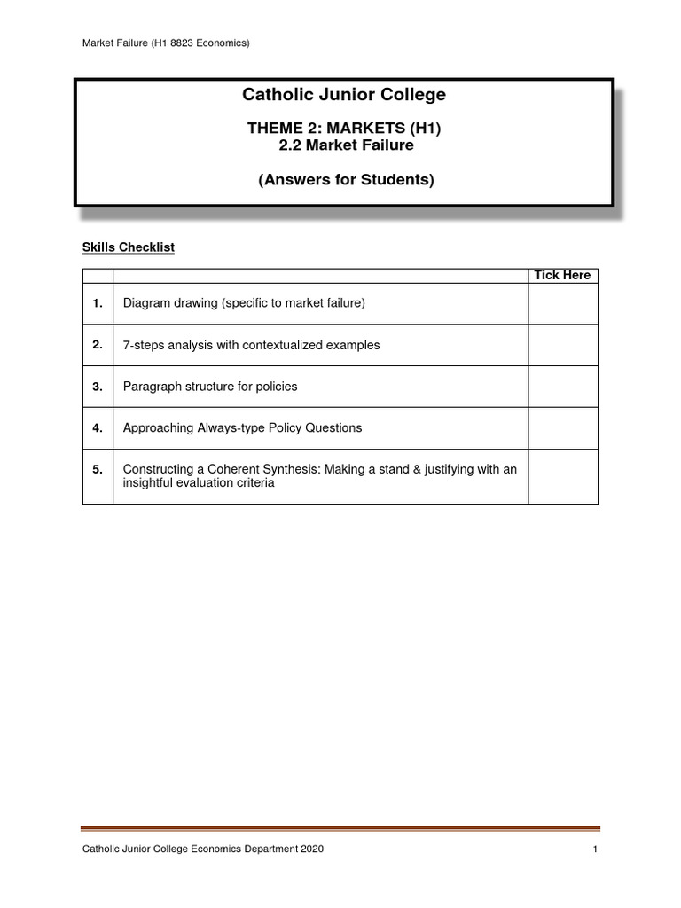 2020 H1 Market Failure Tutorial (Answers For Students) - Final ...