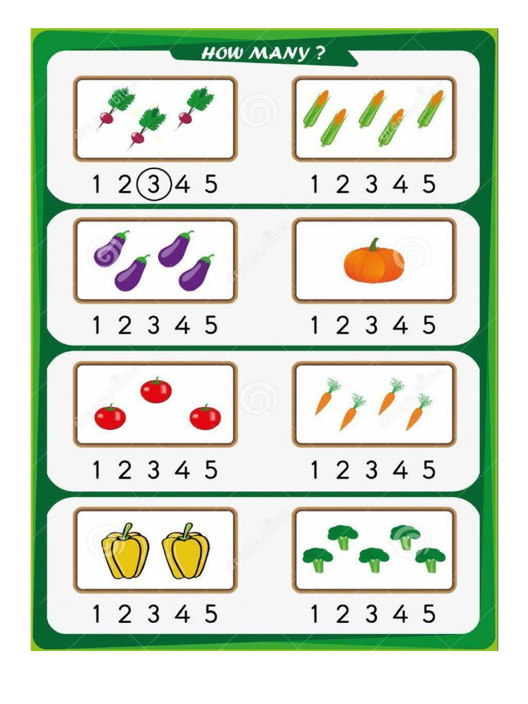 Number 1 To 5 | PDF
