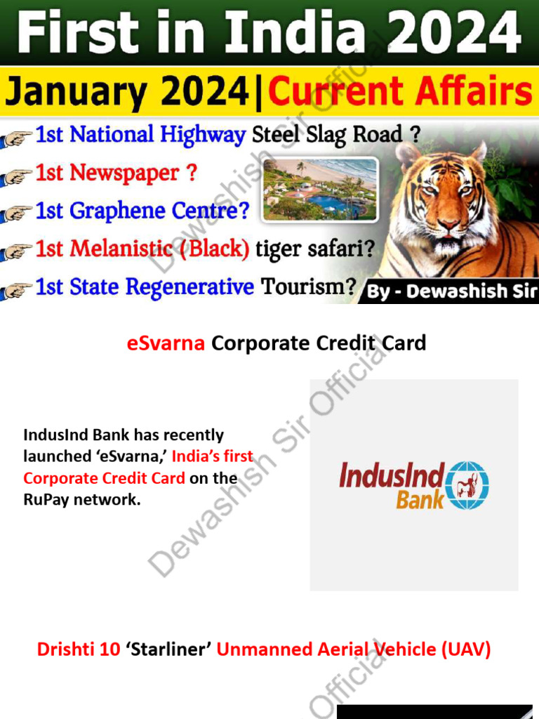 First In India 2024 | PDF