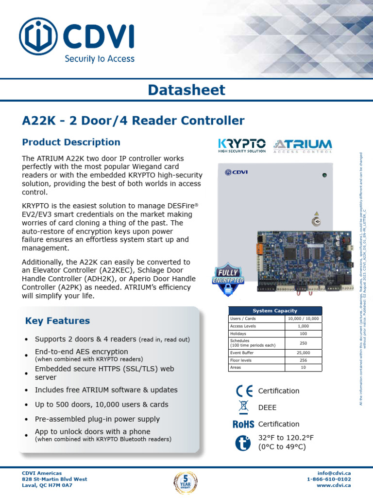 Cdvi A22k DS 01 en Letter C Print | PDF | Alternating Current | Electrical Engineering