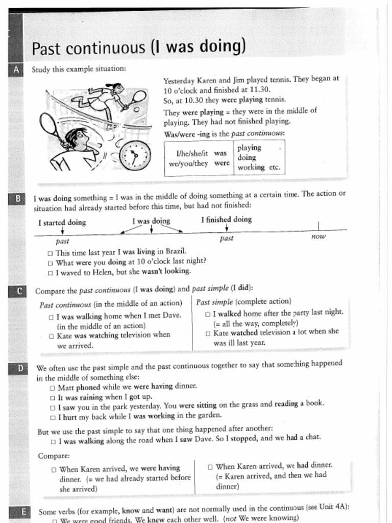 EGU - Past Continuous | PDF