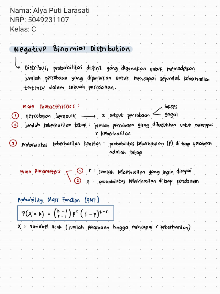 Negative Binomial Distribution | PDF