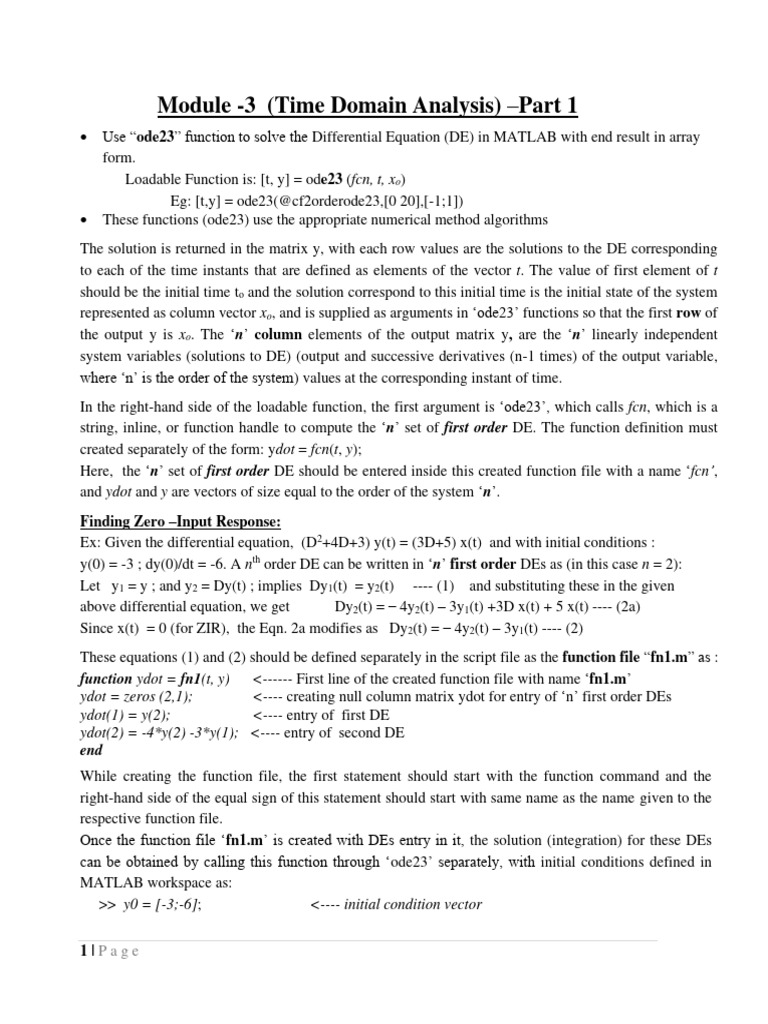 Module 3 Part 1 Pdf Matrix Mathematics Function Mathematics