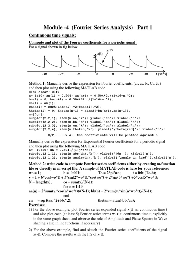 Module 4 | Download Free PDF | Function (Mathematics) | Discrete Fourier Transform