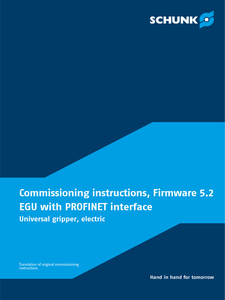EGU V52 Commissioning Instructions For PROFINET | PDF | Input/Output | Booting