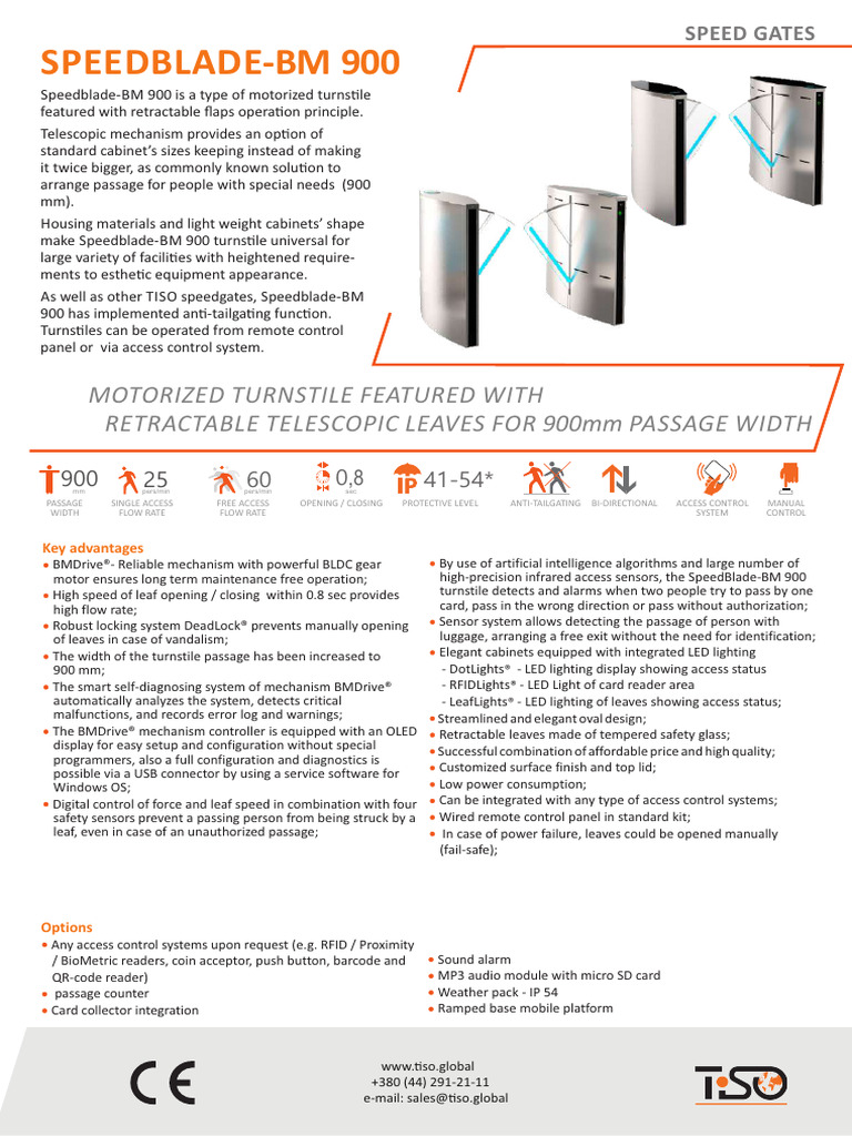 2.0 PEDESTRIAN SPEED GATE | PDF | Access Control | Electrical Engineering